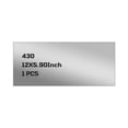 430 Stainless Steel Sheet Metal, 12" x 5.9", 22 Gauge (0.8mm) Stainless ...