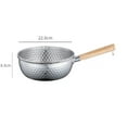 430 Stainless Steel Soup Pot Japanese-style Snow Pot Flat Bottom Non ...