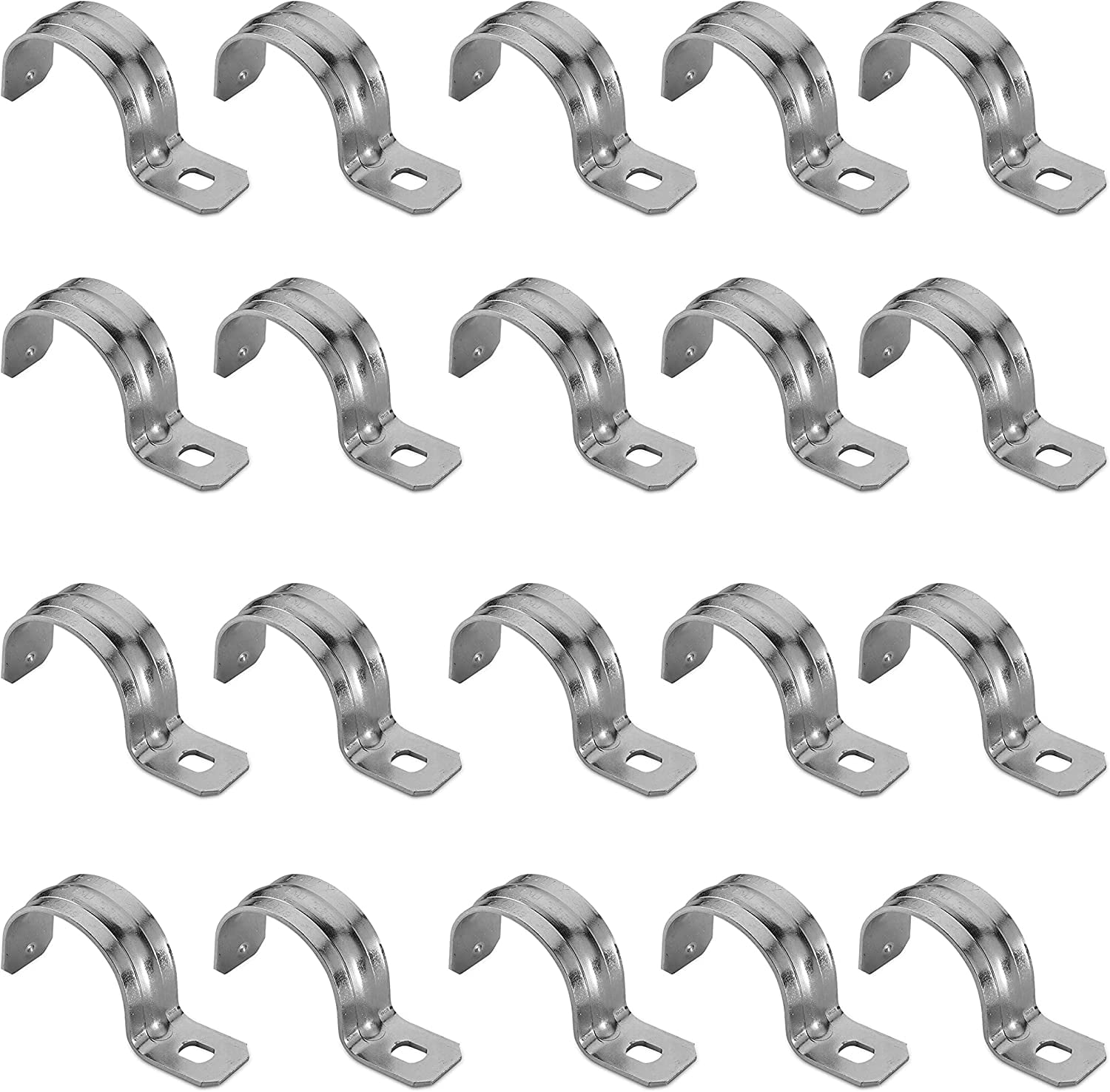 43084 Heavy Duty Rigid Pipe Strap - Sturdy One Hole Steel Straps - High ...