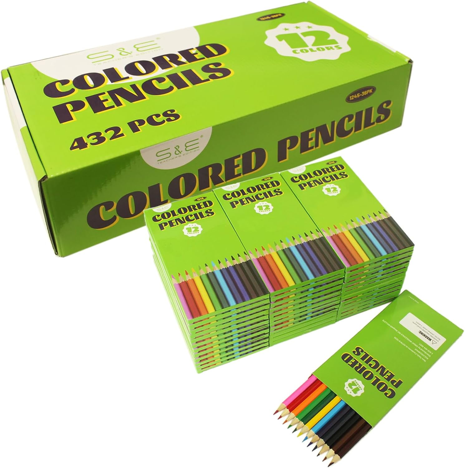 432Pcs Colored Pencils, Pre-sharpened, coloring pencils for adults kids ...