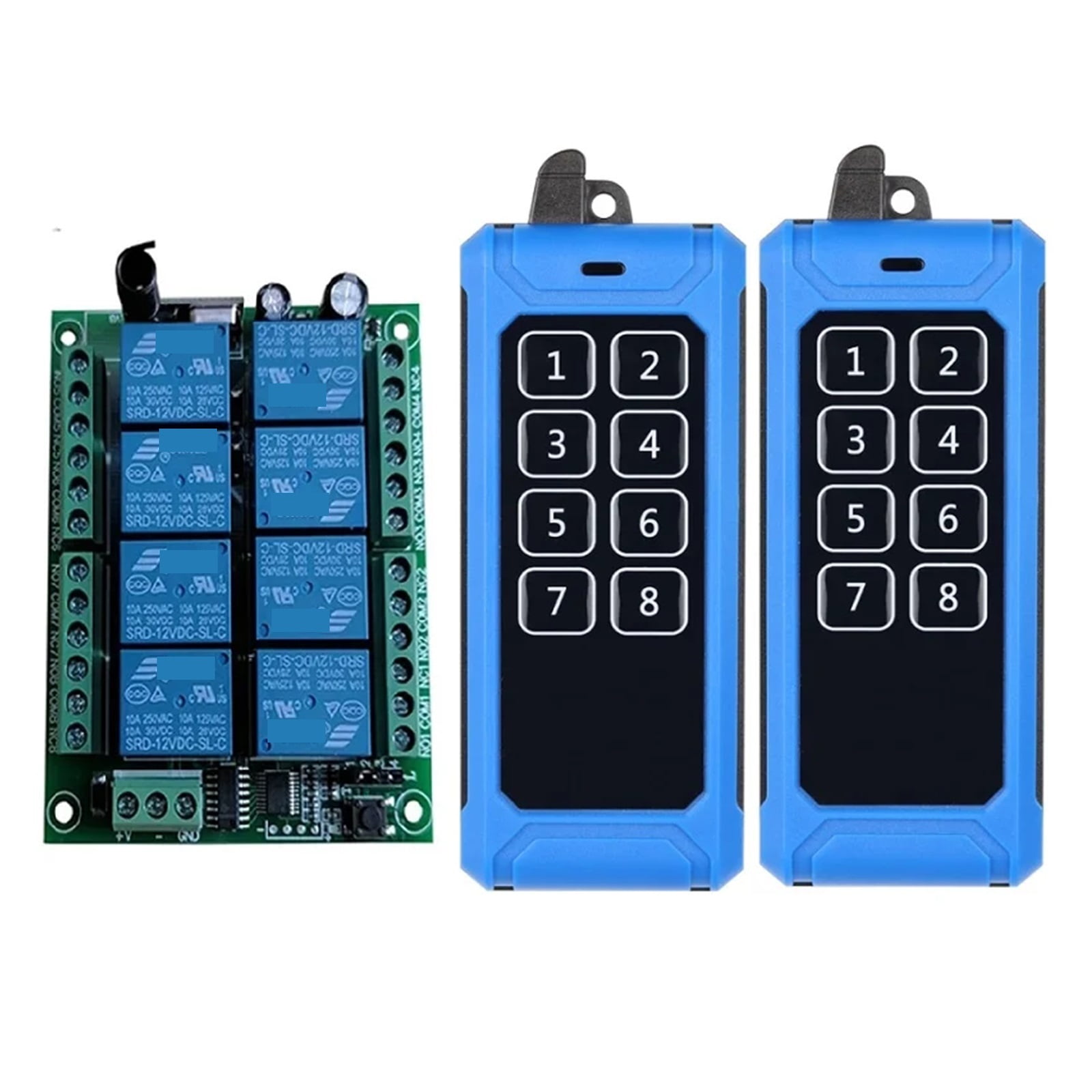 433 DC12/24 8CH Wireless Remote Control Switch Remote Control System ...