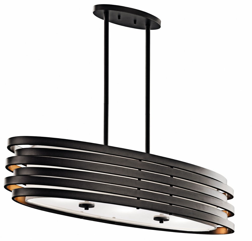Kichler Lighting - Three Light Pendant - Chandelier Oval Pendant ...