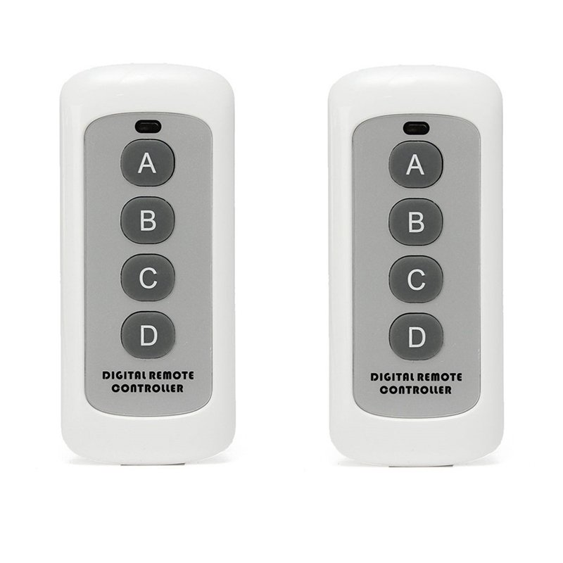 433MHZ Wireless Remote Control White 4-Button Remote Control EV1527 ...