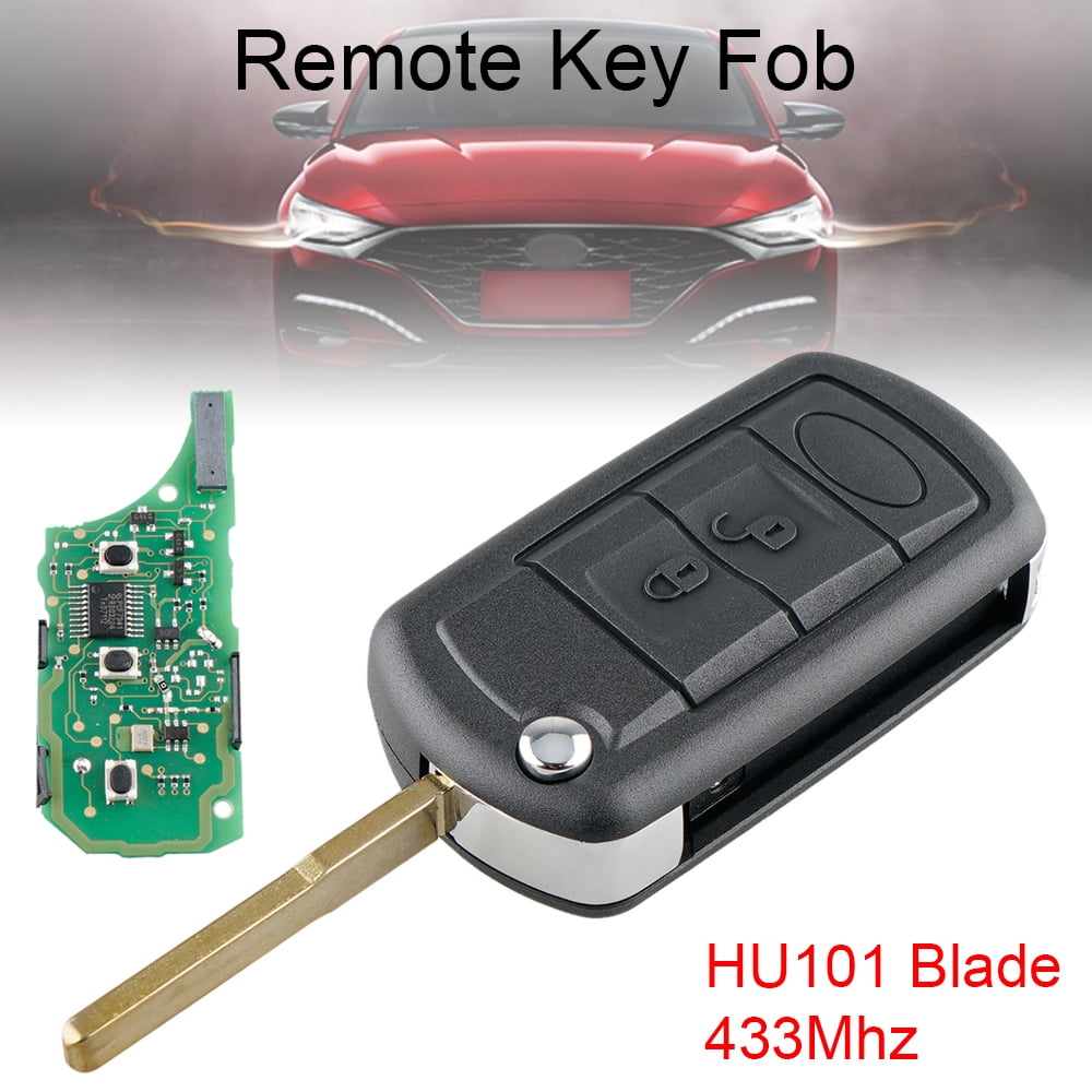433MHz 3 Buttons Remote Car Key Fob with ID46 Chip and HU101 Blade Fit ...