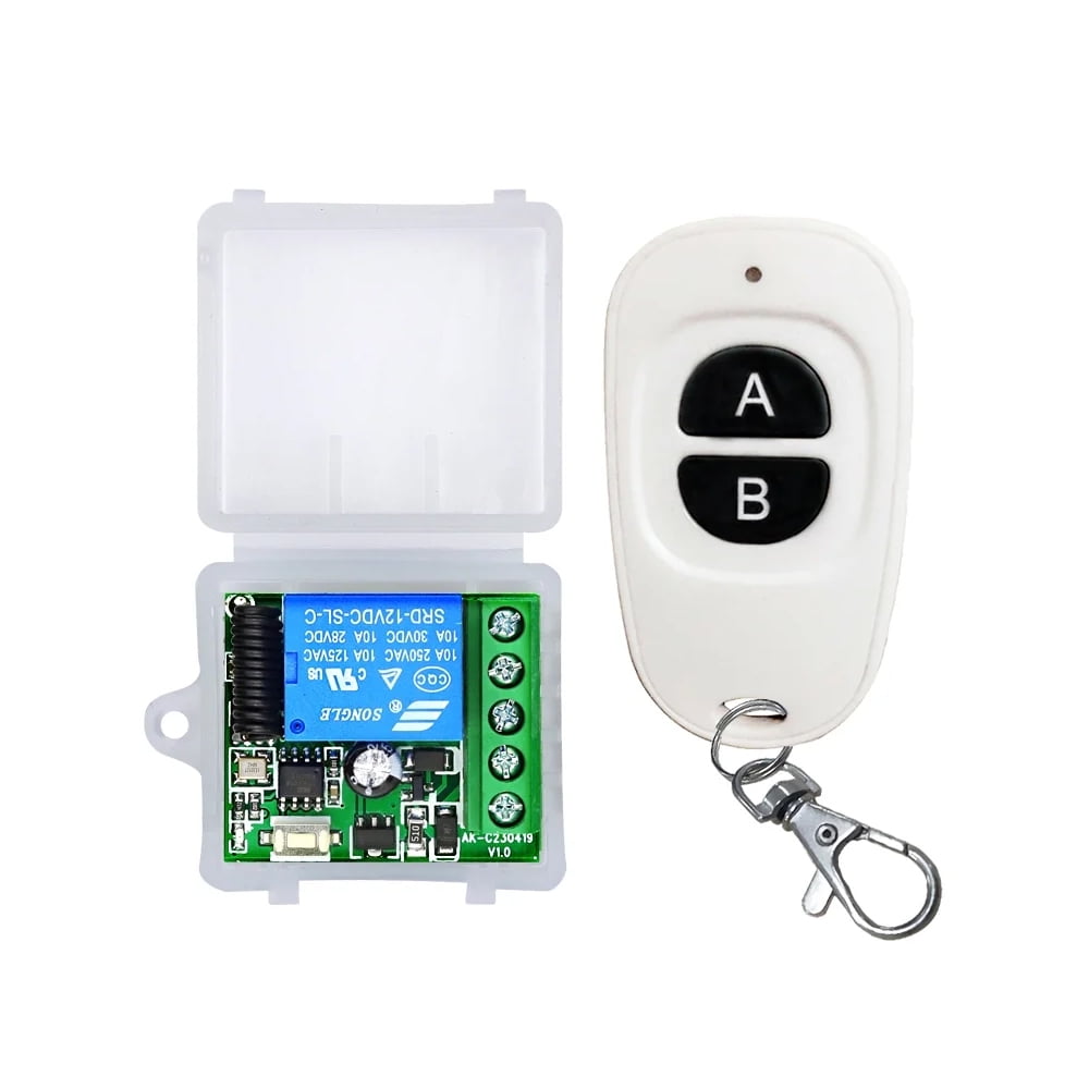 433MHz DC12V 1CH Universal Wireless Remote Control Switch Relay ...