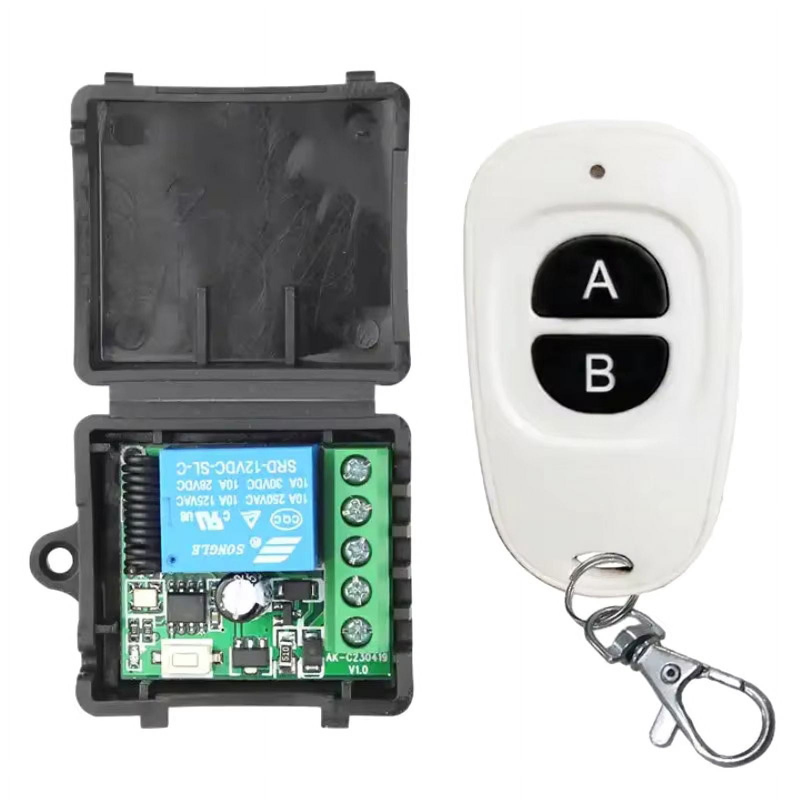 433MHz DC12V 1CH Universal Wireless Remote Control Switch Relay ...