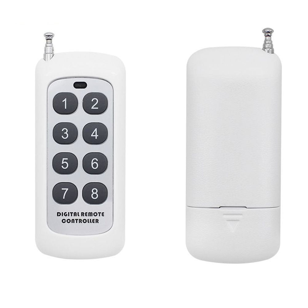 433MHz RF Remote Control Switch 8-Button Wireless Transmitter for ...