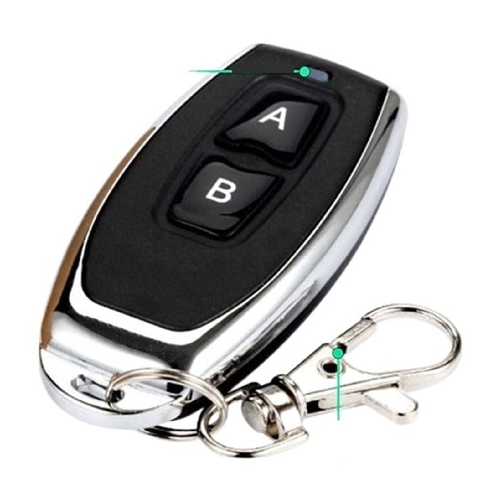 433MHz Universal Remote Control Gate Door Module Relay Receiver And 2 ...