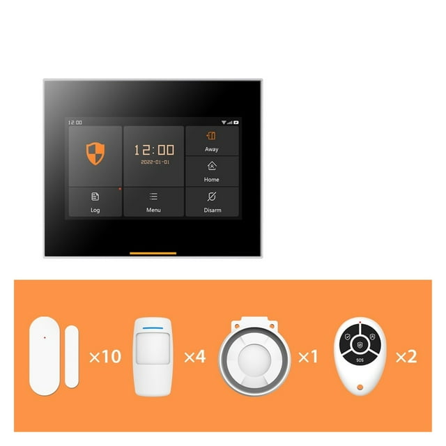 433MHz Wireless 4G Smart Home Security Alarm System Kits For Garage And ...