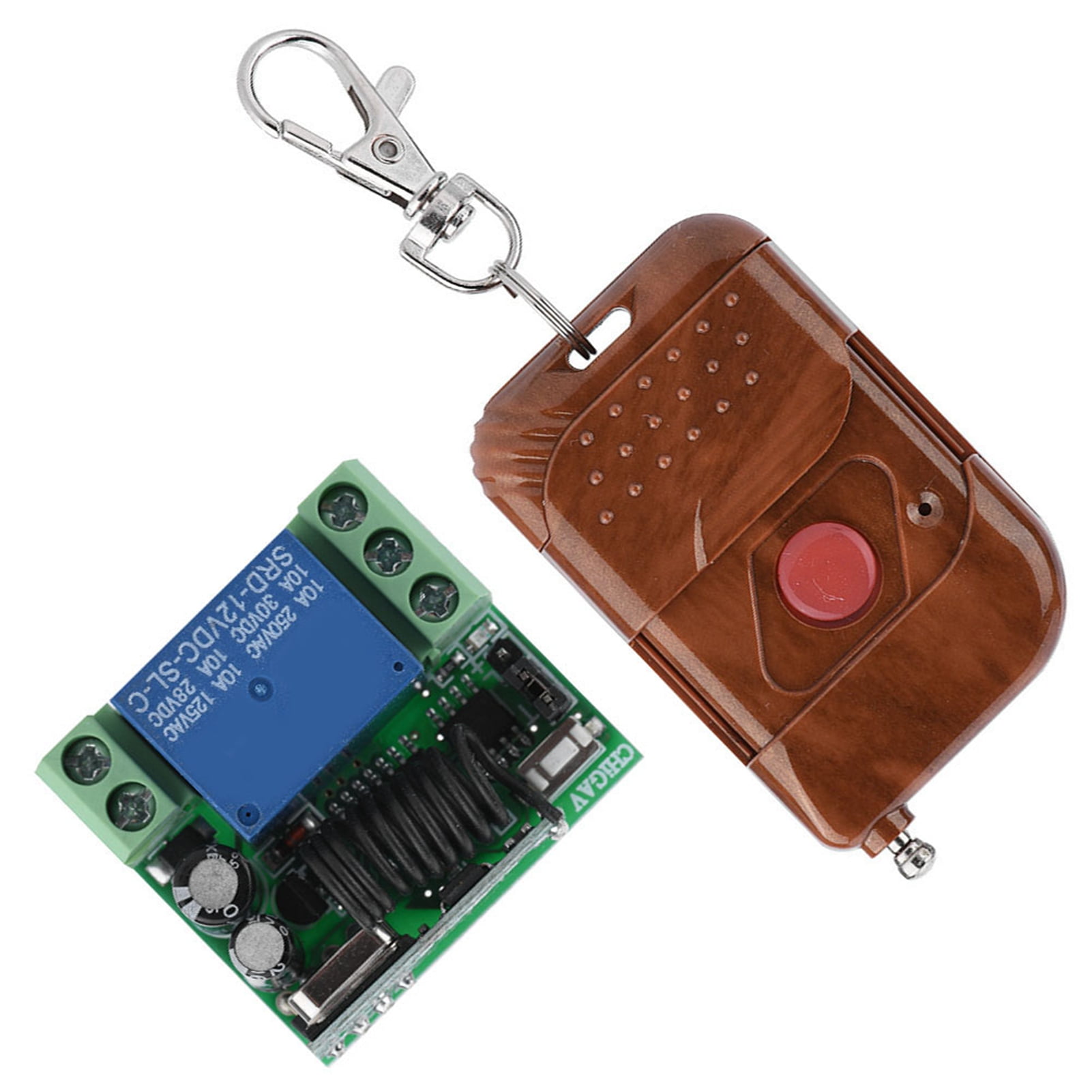 433MHz Wireless Remote Control Relay Switch, 12V DC, 10A Load, Easy Setup For Home Automation ...