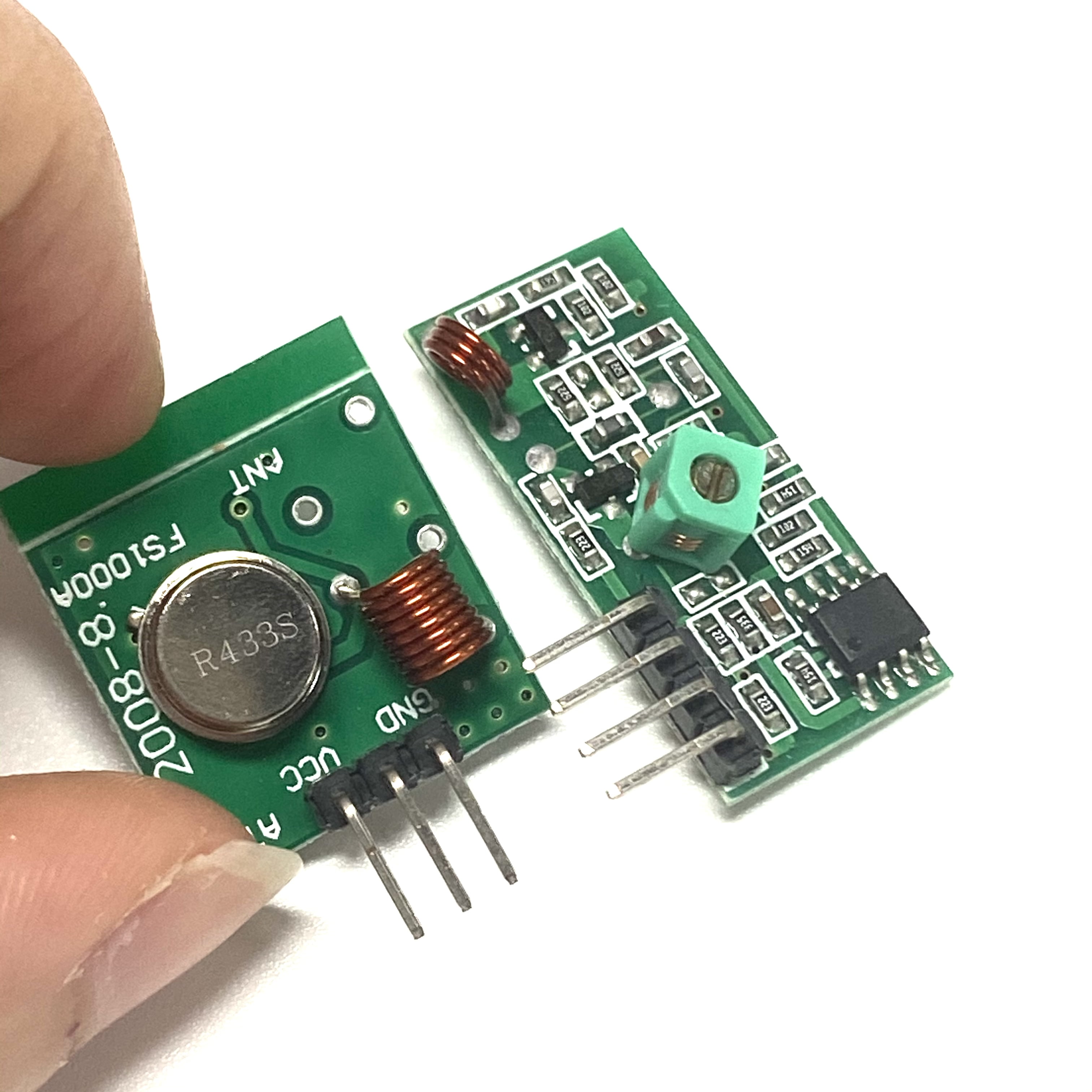 433Mhz 1 Set RF Wireless Transmitter Module and Receiver Kit DC 5V 433 Mhz Wireless Module ...