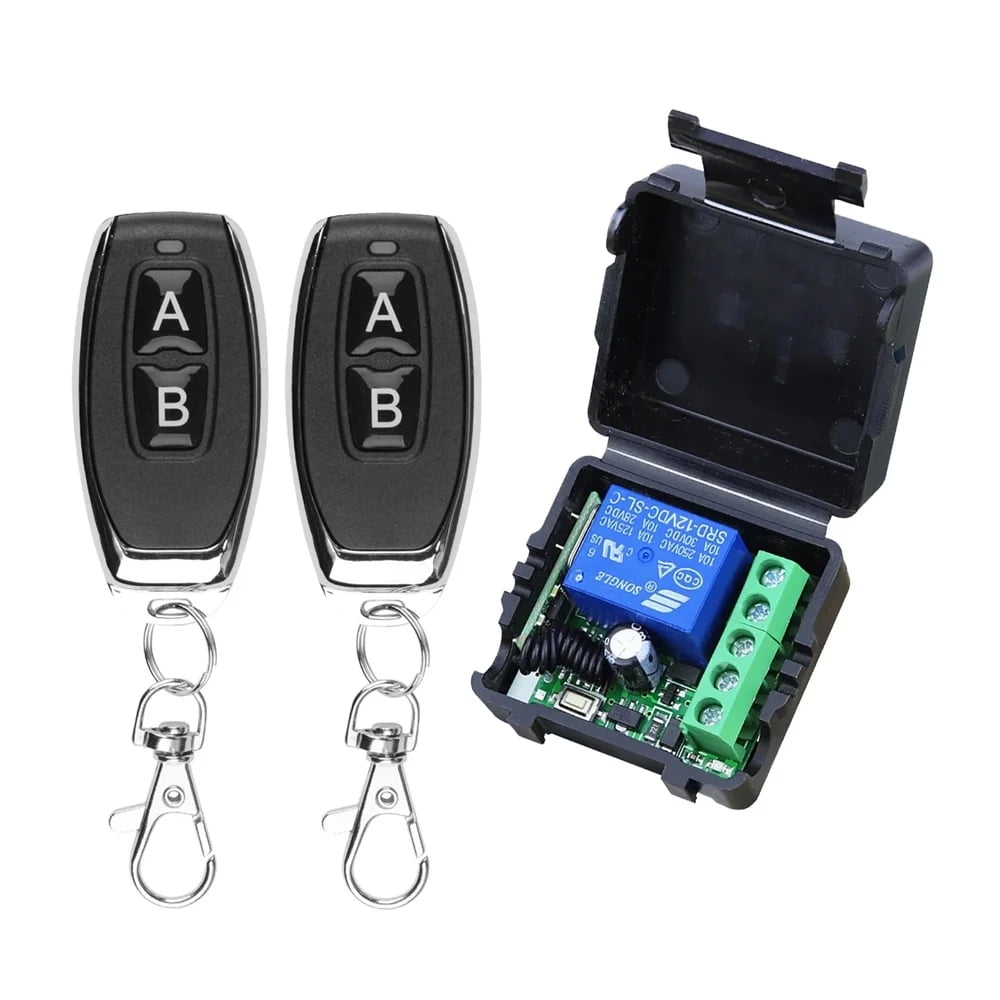 433Mhz Remote Control Wireless Switch DC 12V 1CH RF 10A Relay Receiver ...
