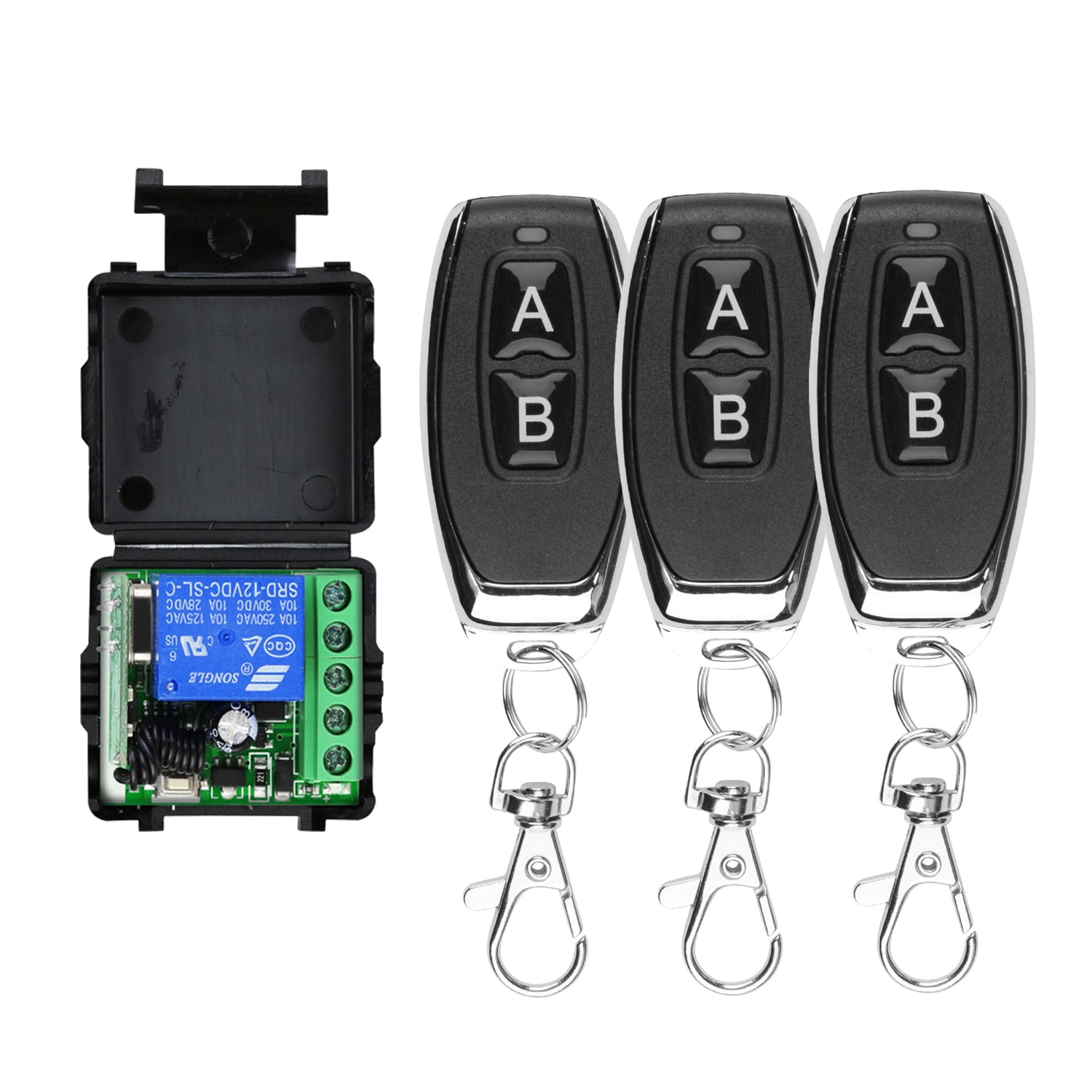 433Mhz Remote Control Wireless Switch DC 12V 1CH RF 10A Relay Receiver ...