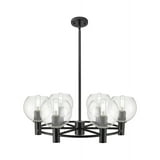 434-6CR-BK-G122-6-Innovations Lighting-Crown Point - 6 Light Stem Hung ...