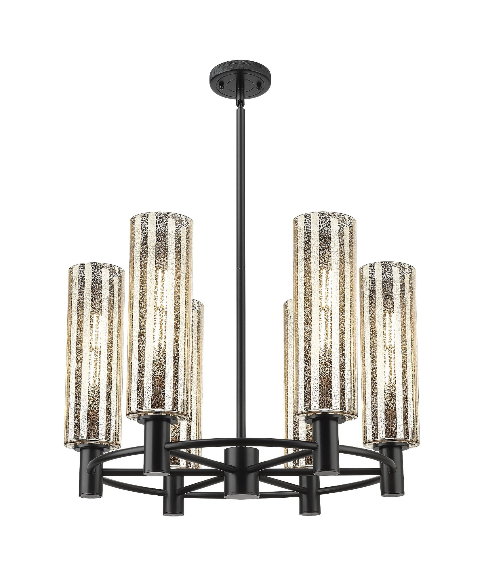 434-6CR-BK-G434-12ME-Innovations Lighting-Crown Point - 6 Light Stem ...