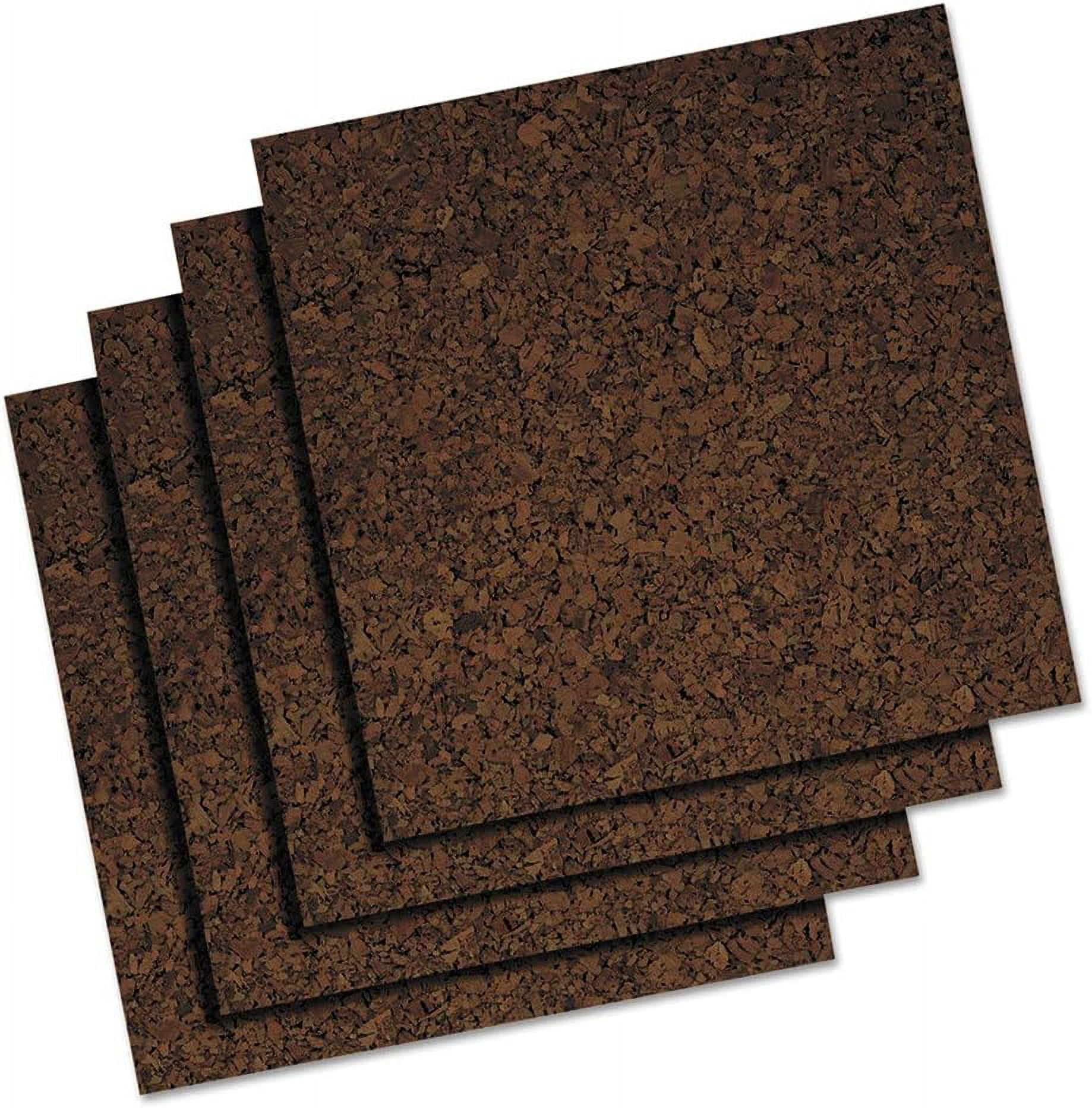 43403 Cork Tile Panels, Dark Brown, 12 x 12, 4/Pack - Walmart.com