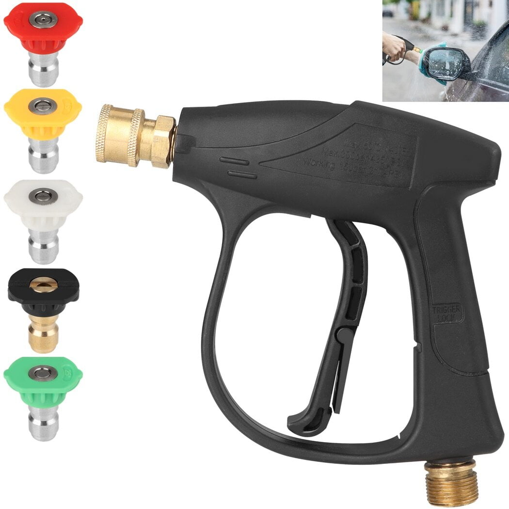 4350 PSI Pressure Washer Gun, Pressure Washing Gun with 5 Nozzles, High ...