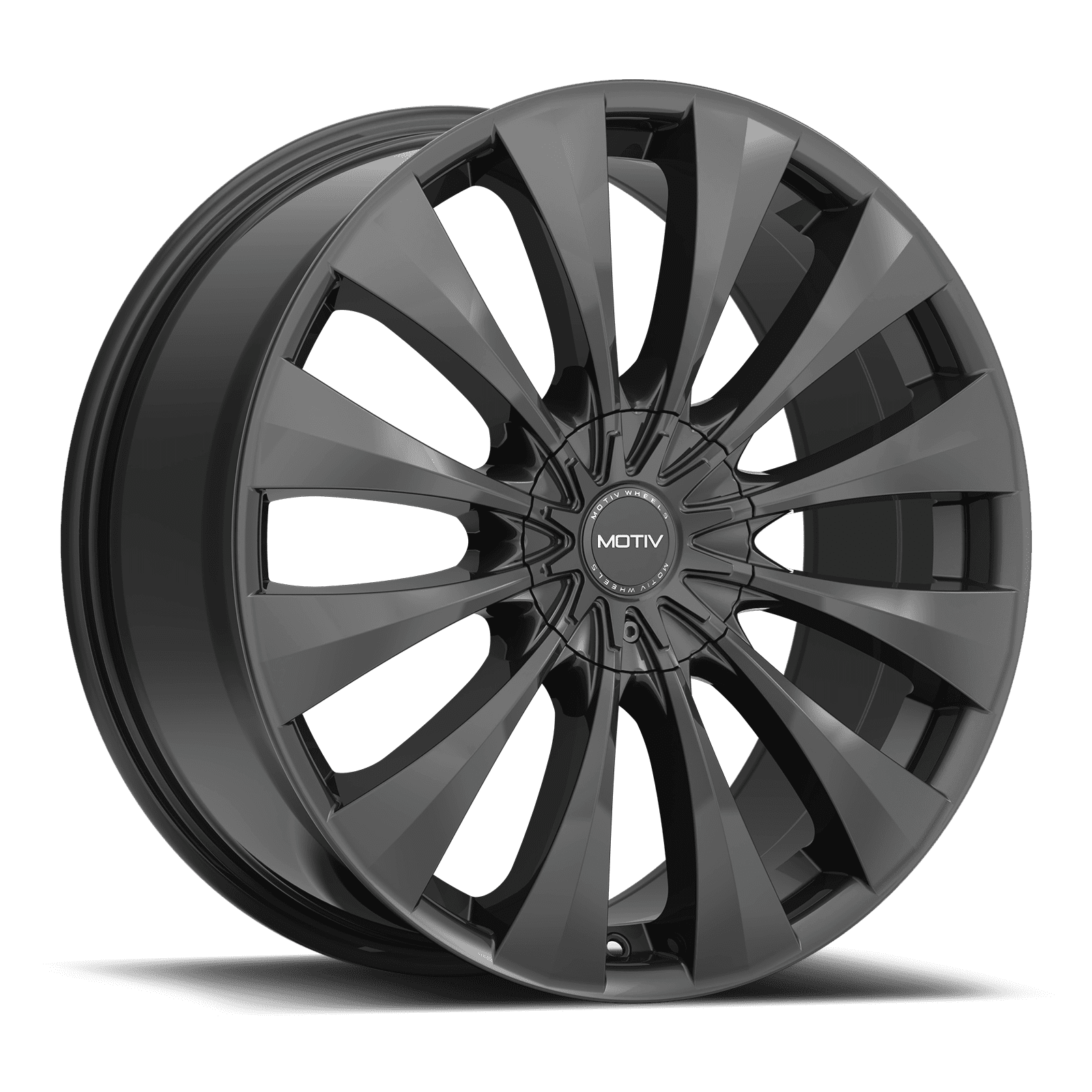 Motiv 436B Gloss Black Cast Aluminum Rim, Size 16X7.5 5X110/5X115 (+38 ...