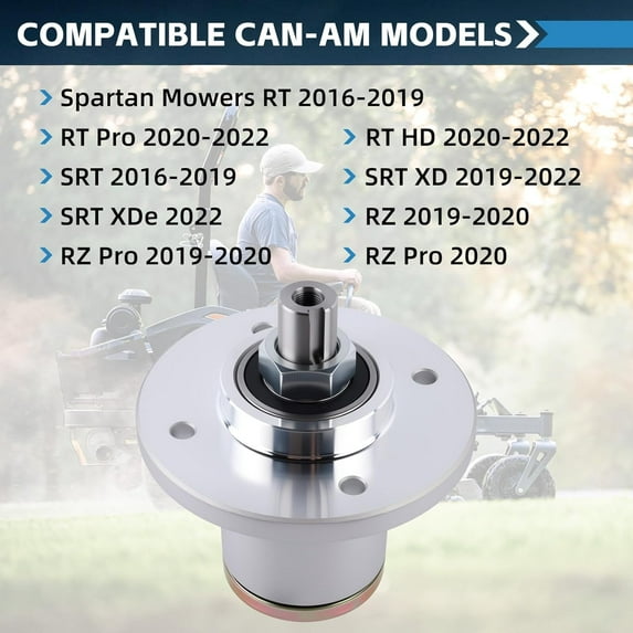 437-0005-00 Mower Lawn Deck Spindle Assembly Compatible with 54" 61" 72 ...