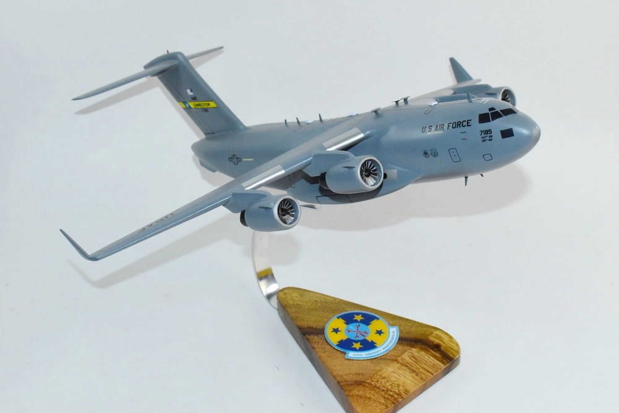437th AMXS (07-7189 Charleston) C-17 Model, 1/116th Scale, Mahogany ...