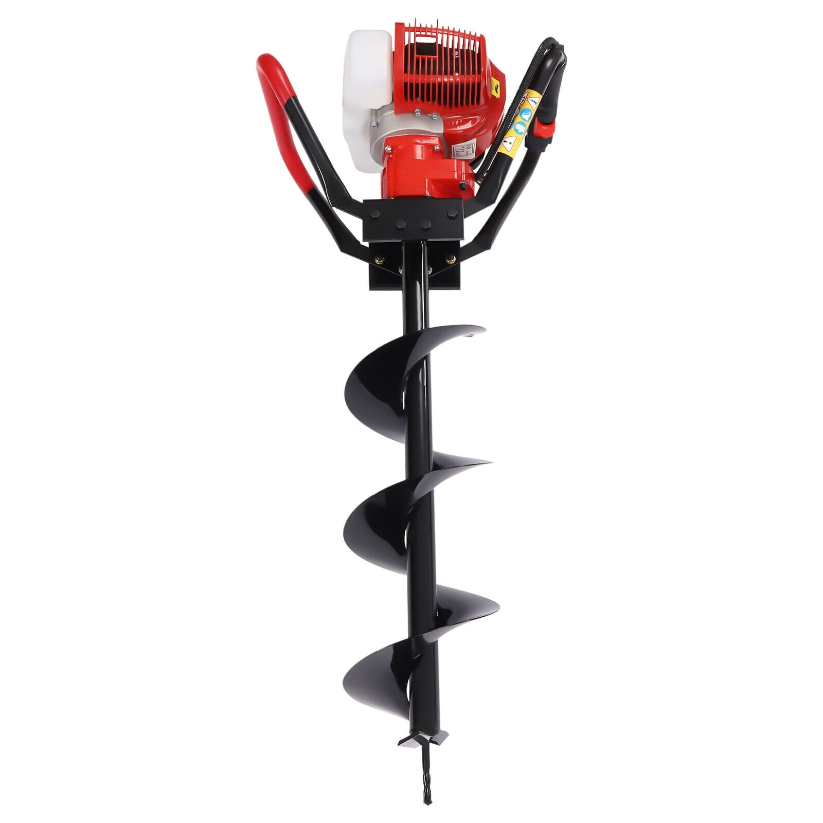 43CC 2-Stroke Gas Powered Post Hole Digger With 8 inch Earth Auger Bit ...
