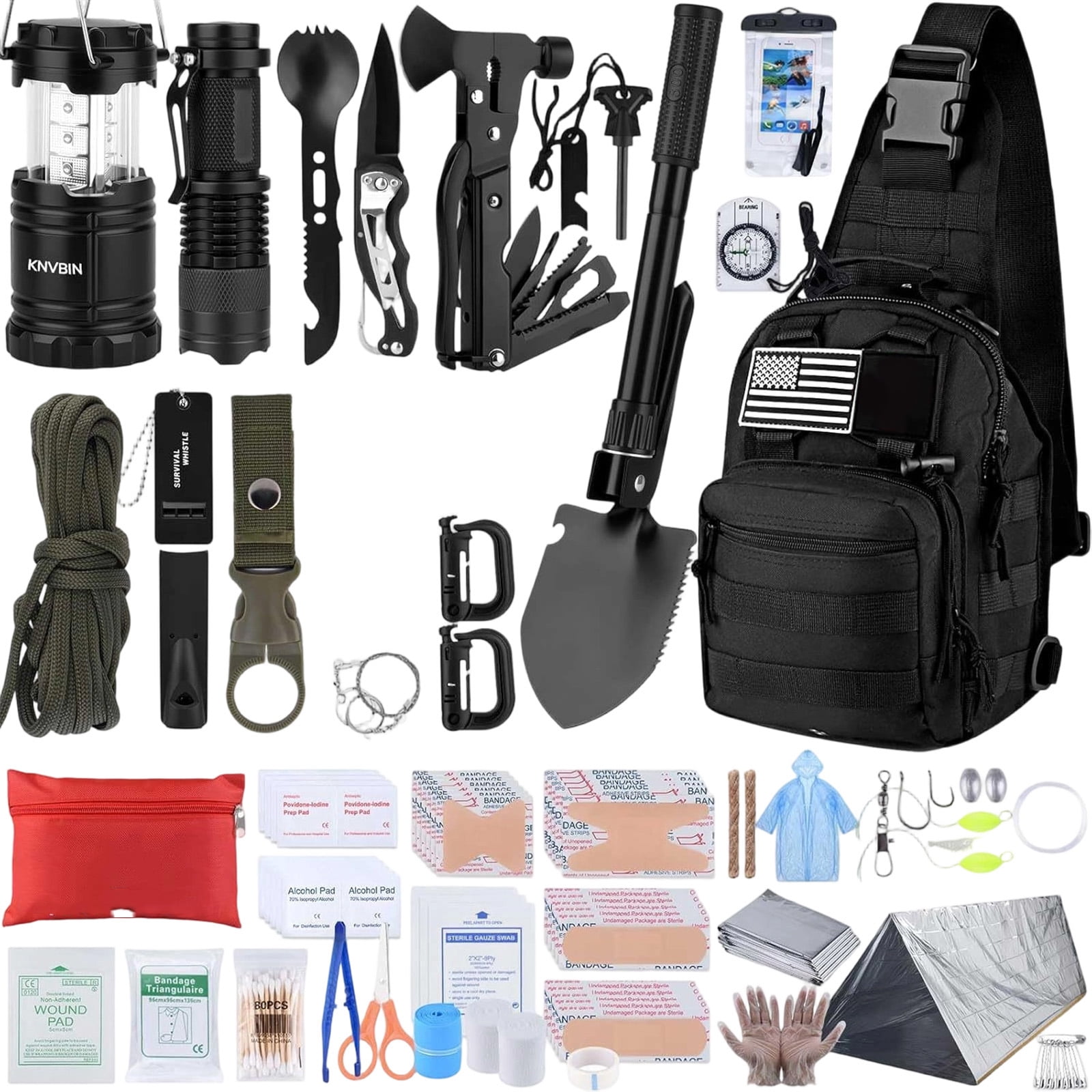 43Pcs Professional Emergency Survival Kit - Comprehensive First Aid ...