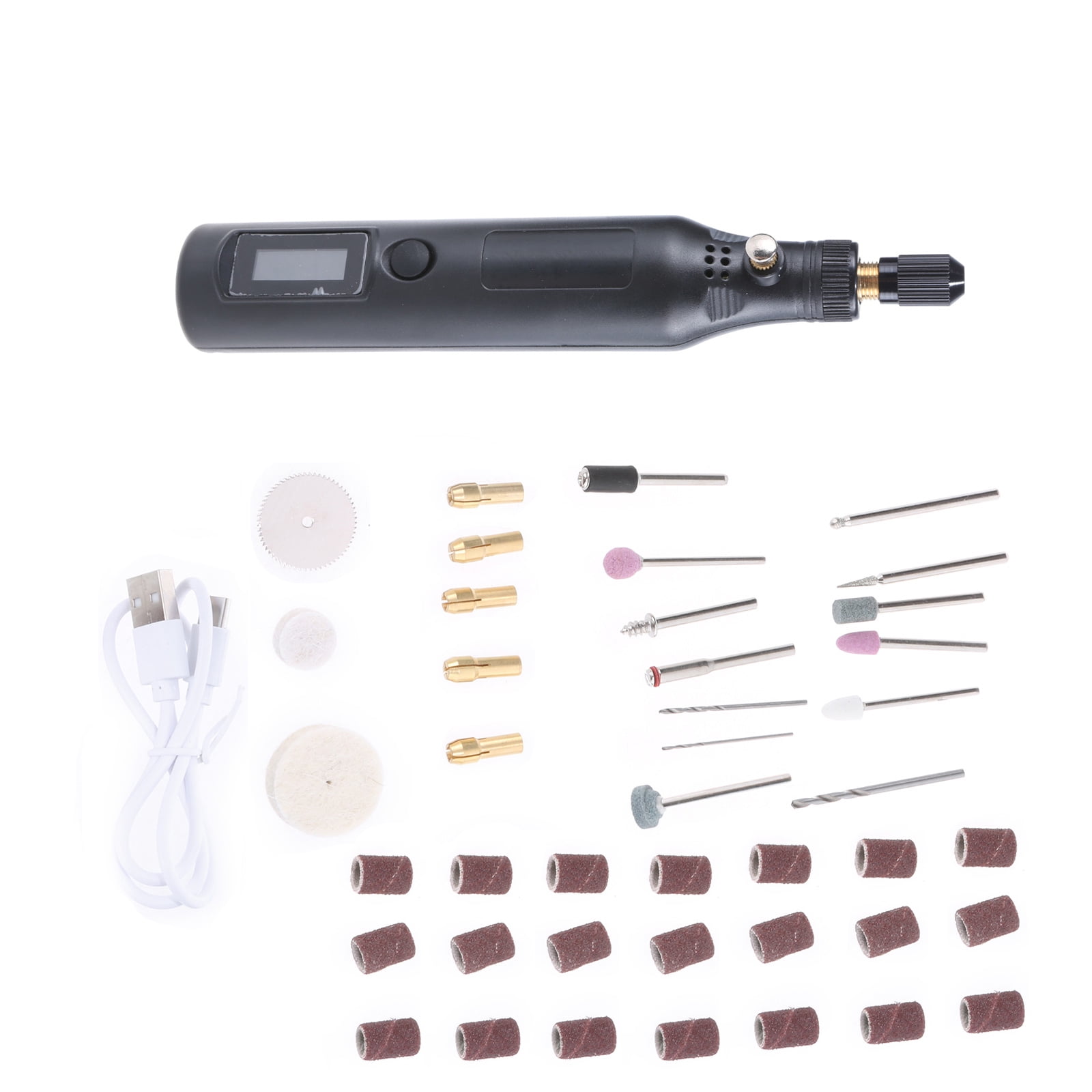 43Piece Handheld Digital Engraver Rotary Toolkit Electric Grinding ...