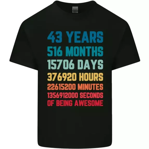 43Rd Birthday 43 Year Old T-Shirt - Walmart.com