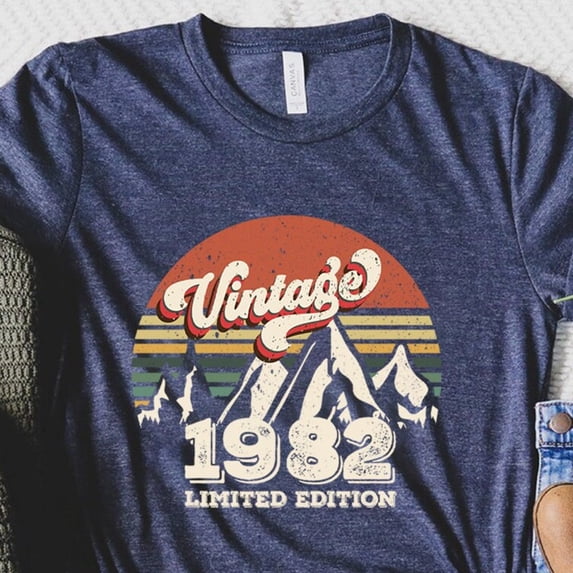 43Rd Birthday Shirt Gift, 1982 Cassette Shirt, Vintage 1982 Limited ...