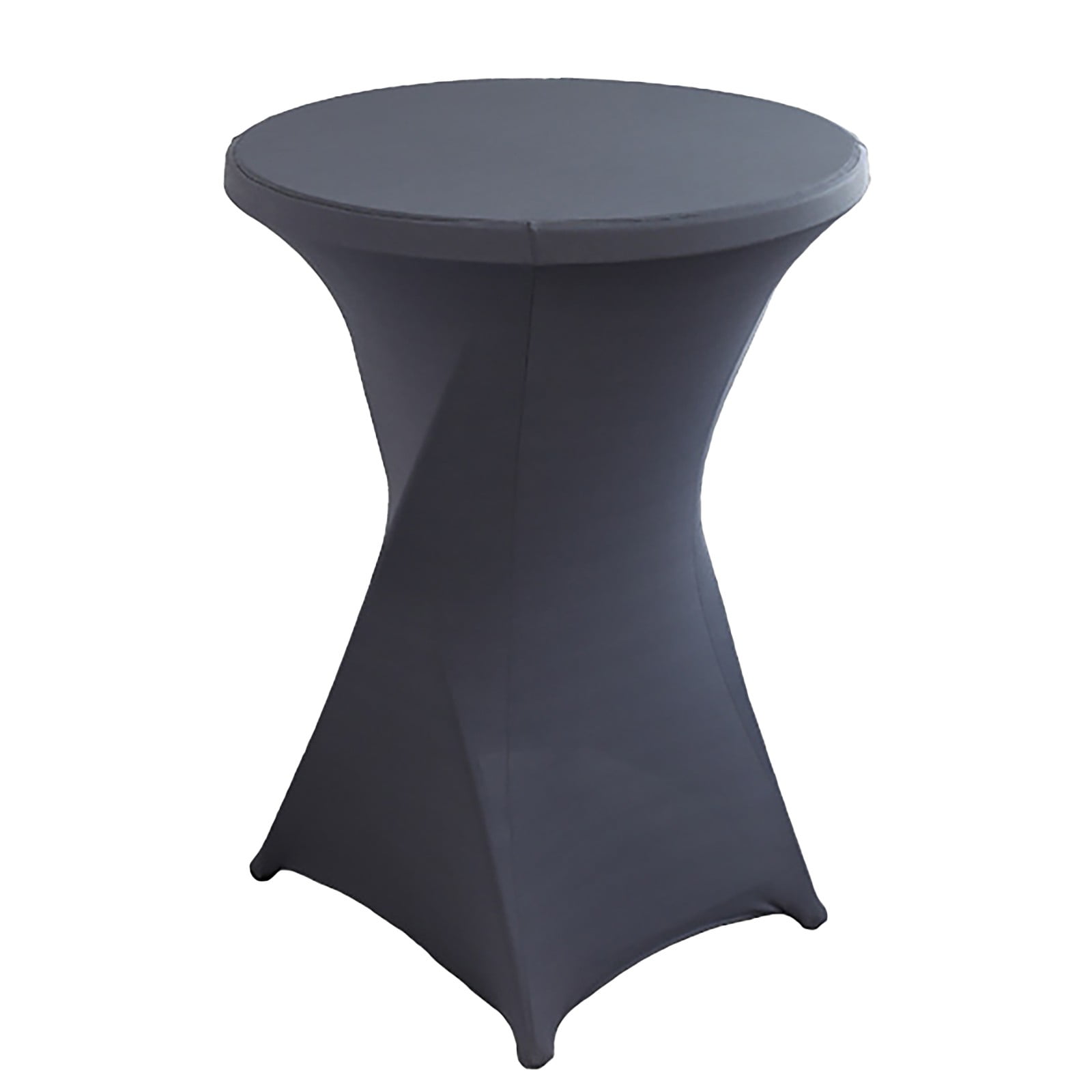 43X24 Inch Spandex Round Tablecloth, Stretch Fitted Cocktail Table ...
