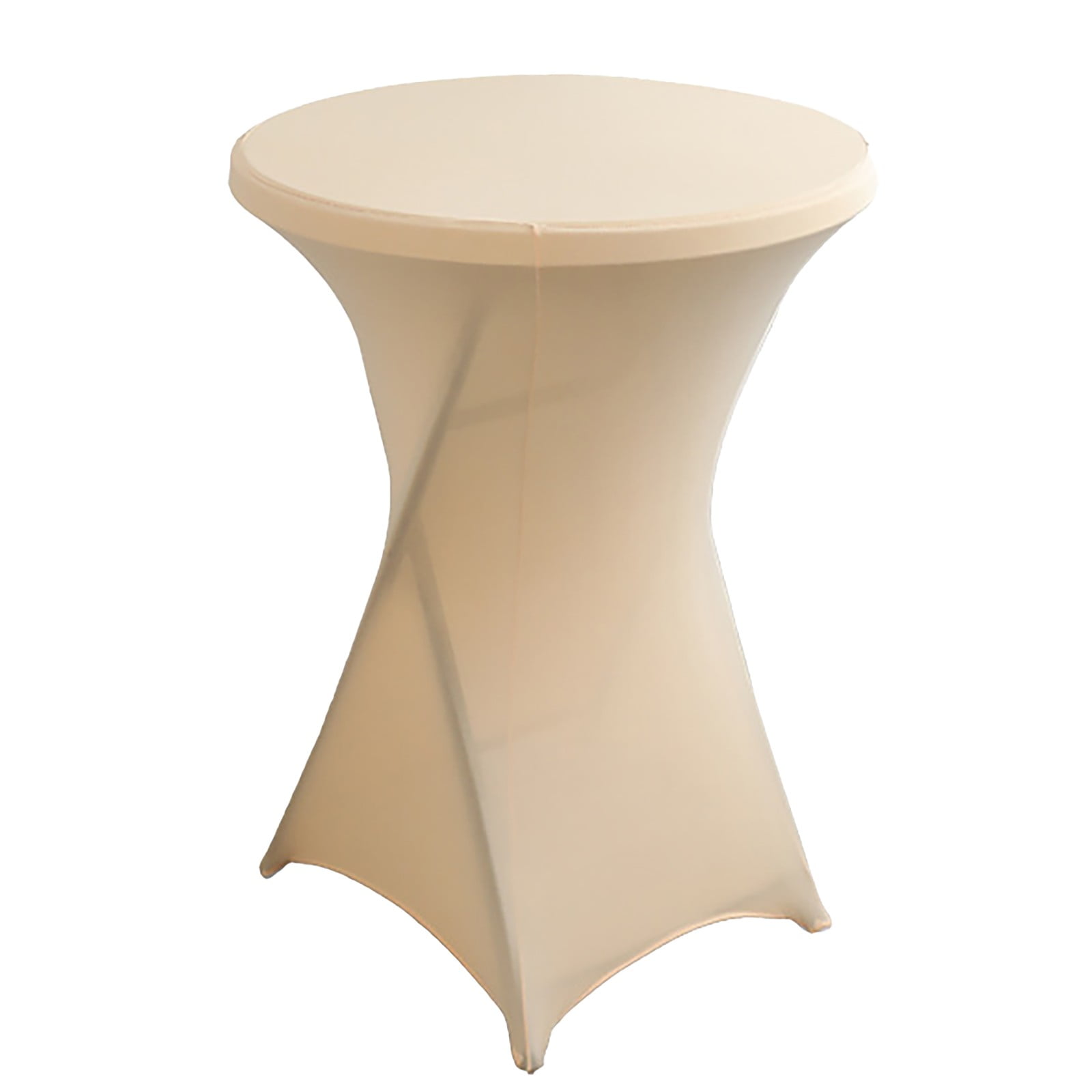 43X24 Inch Spandex Round Tablecloth, Stretch Fitted Cocktail Table ...