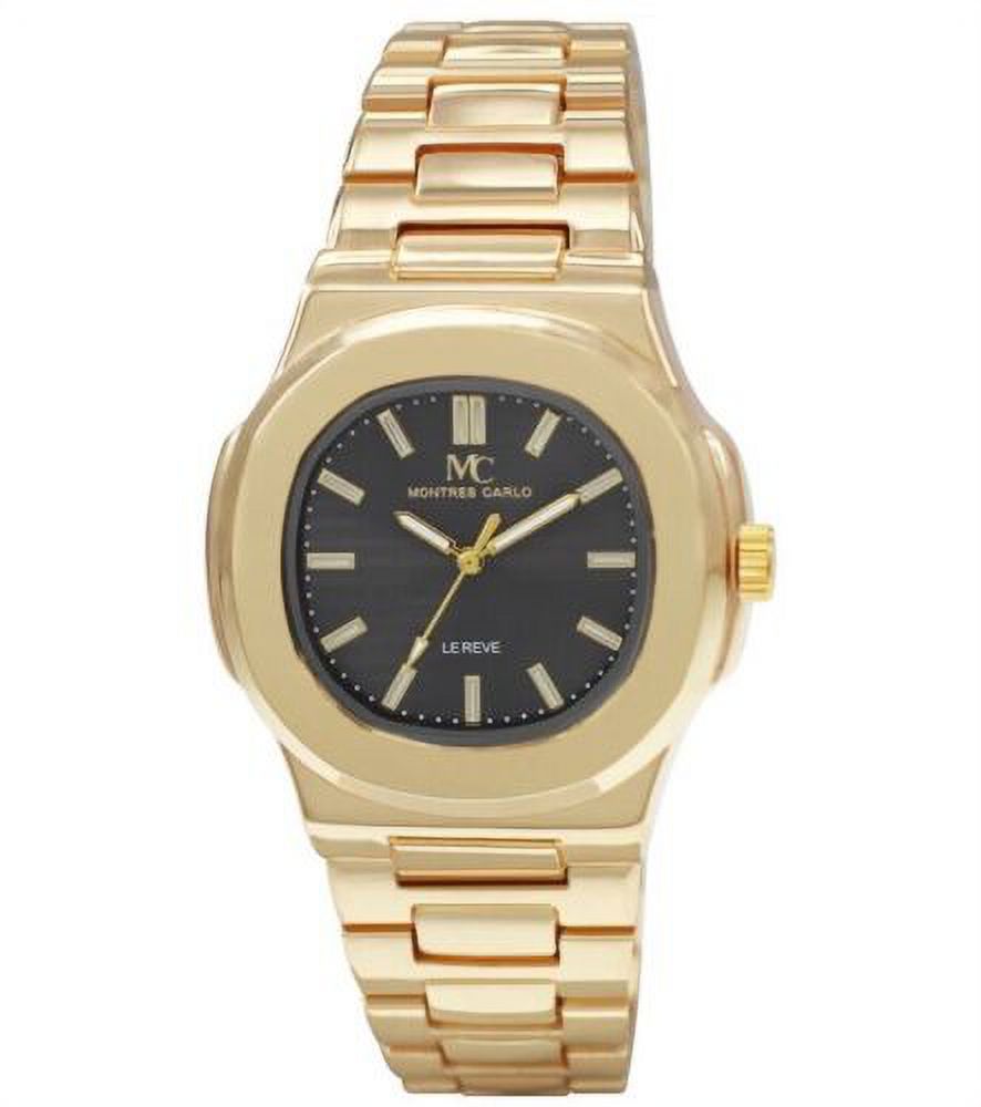 43mm Montres Carlo Luxury Men's Analog Quartz Fashion Wrist Dress Watch ...