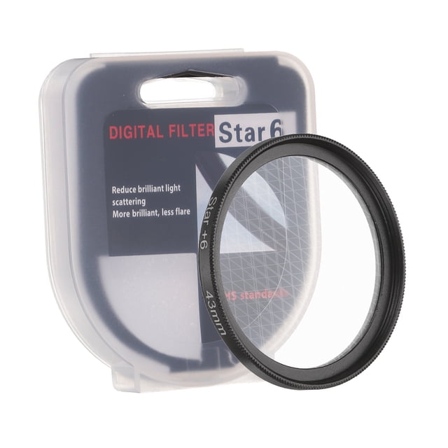 43mm Star Filter, 8 Points Starburst Len Filter Variable Twinkle Effect ...