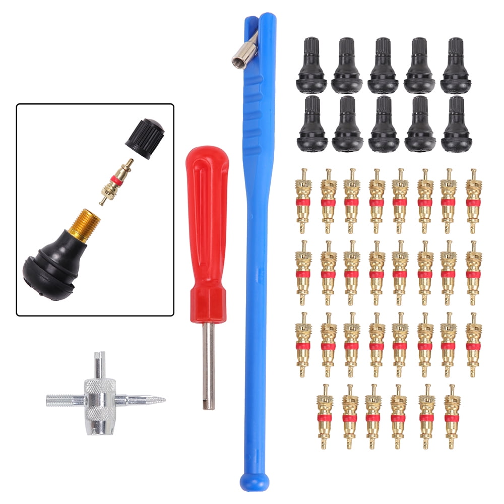 43pcs/Kit Valve Stem Installation Remover Repair Tool Puller Car Tire ...