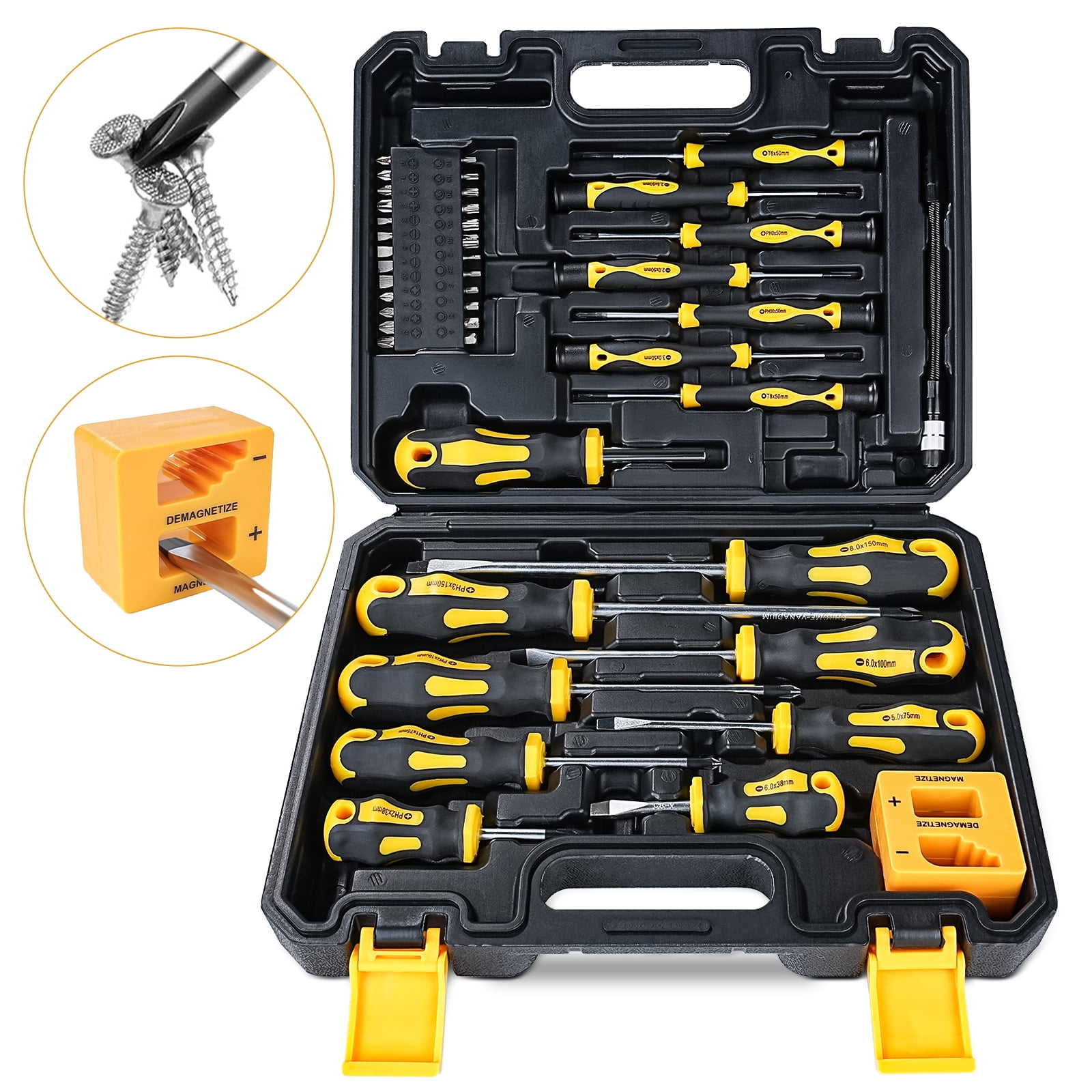 43pcs Magnetic Screwdriver Set - With Magnetic Adjustment Tool ...
