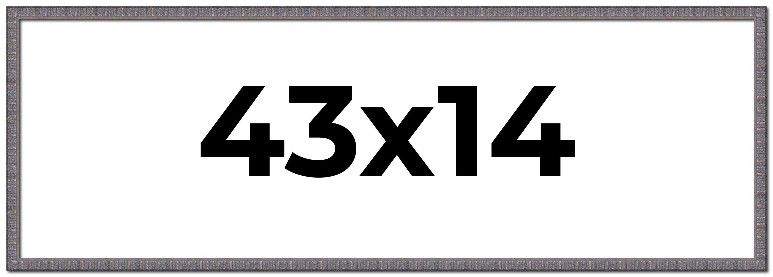 43x14 Frame Slate Blue Distressed Rustic Solid Wood Picture Frame | 0. ...