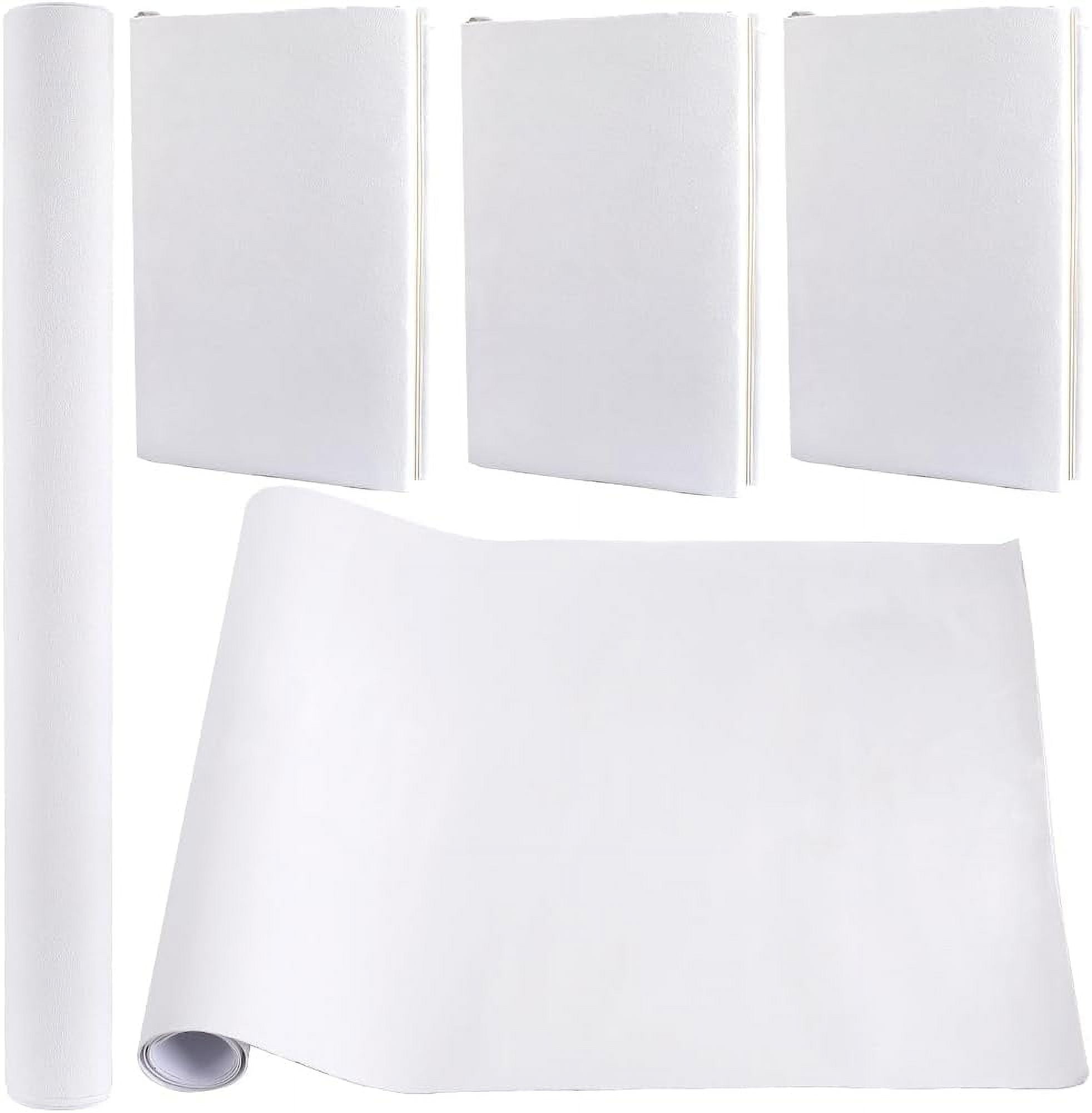 43x16.5 Self Adhesive Book Cloth Suede for Book Binding White Fabric ...