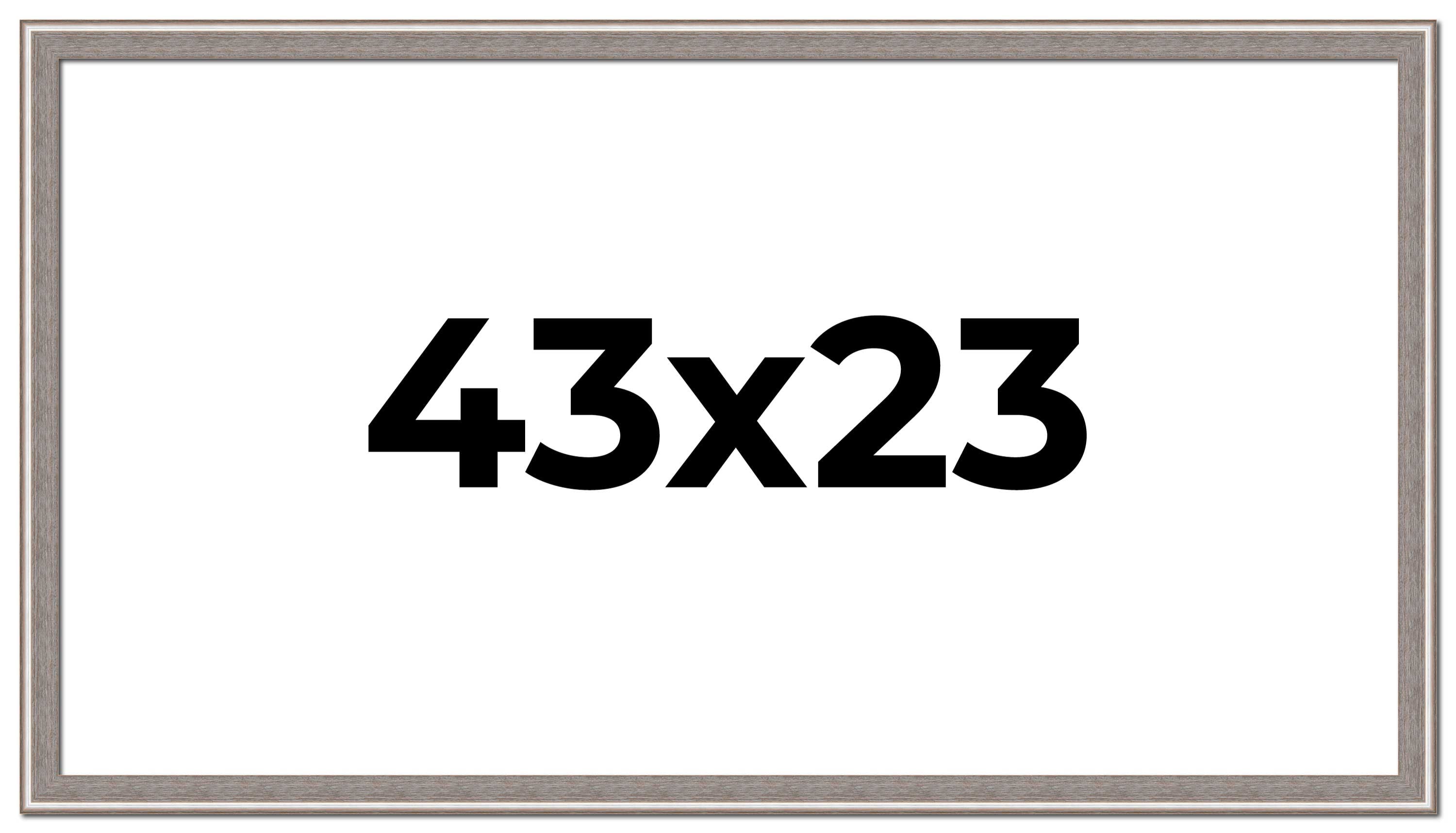 43x23 Frame Grey Real Wood Picture Frame Width 1.25 inches | Interior ...