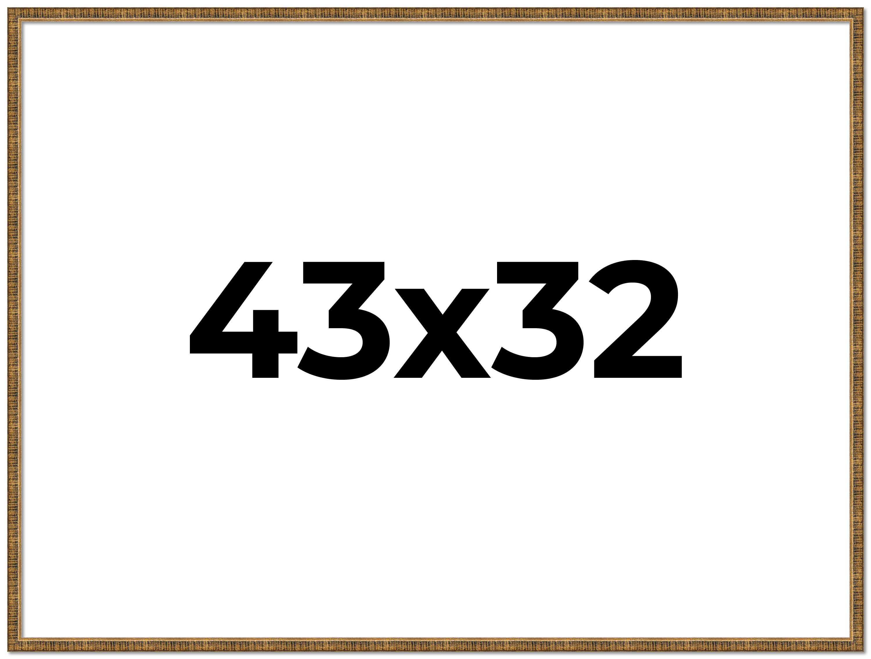 43x32 Frame Gold Solid Wood Picture Frame - Complete Modern Photo Frame ...