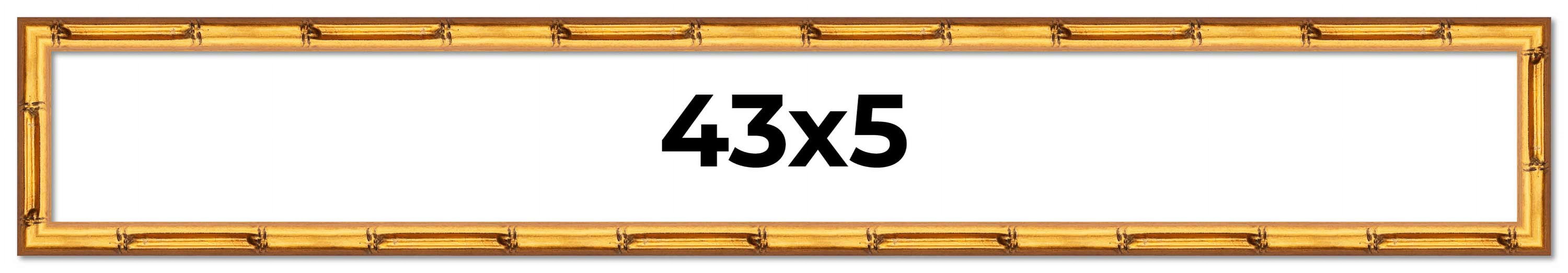 43x5 Frame Gold Bamboo Picture Frame - Complete Modern Photo Frame ...