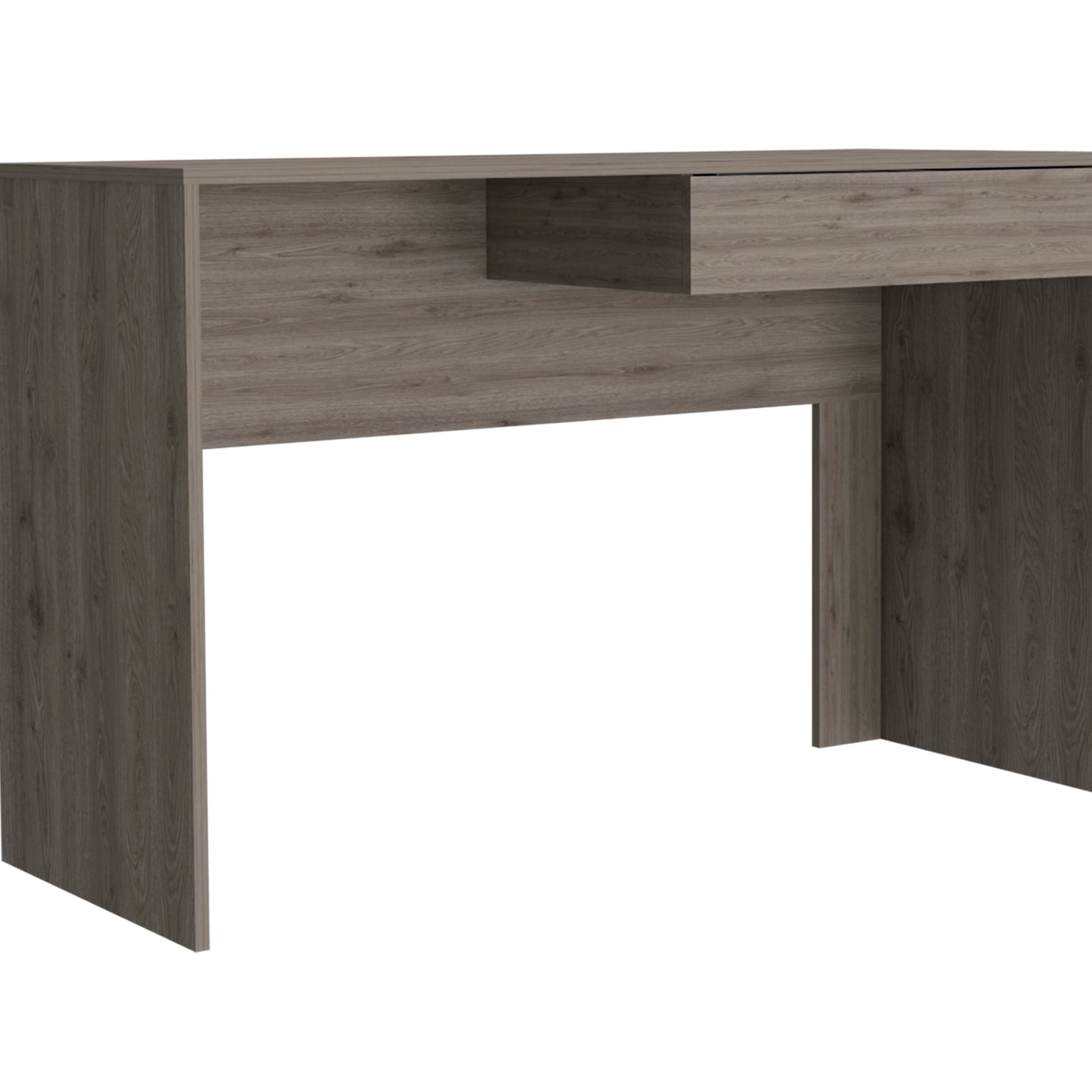44.02" Wide Office Computer Desk Black - Rectangular With Lockable ...