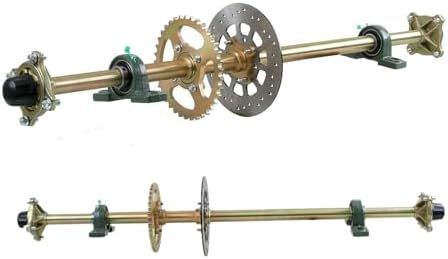 44" 1120mm Complete Rear Axle Kits for Gokart, 24T ATV Quad Go Kart ...