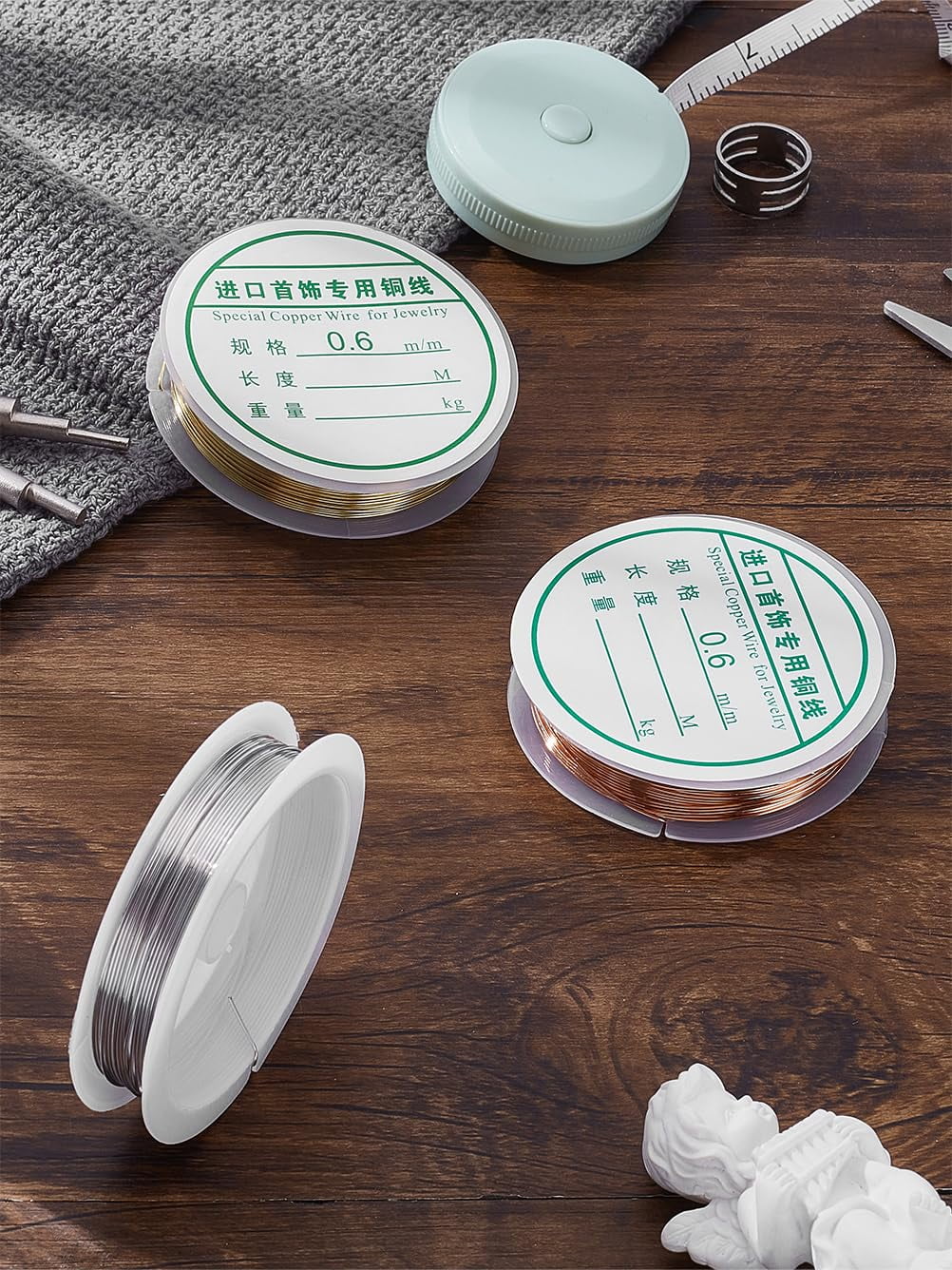 44.29 Feet 22 Gauge Round Copper Wire Mixed Color Pure Soft Copper Wire ...