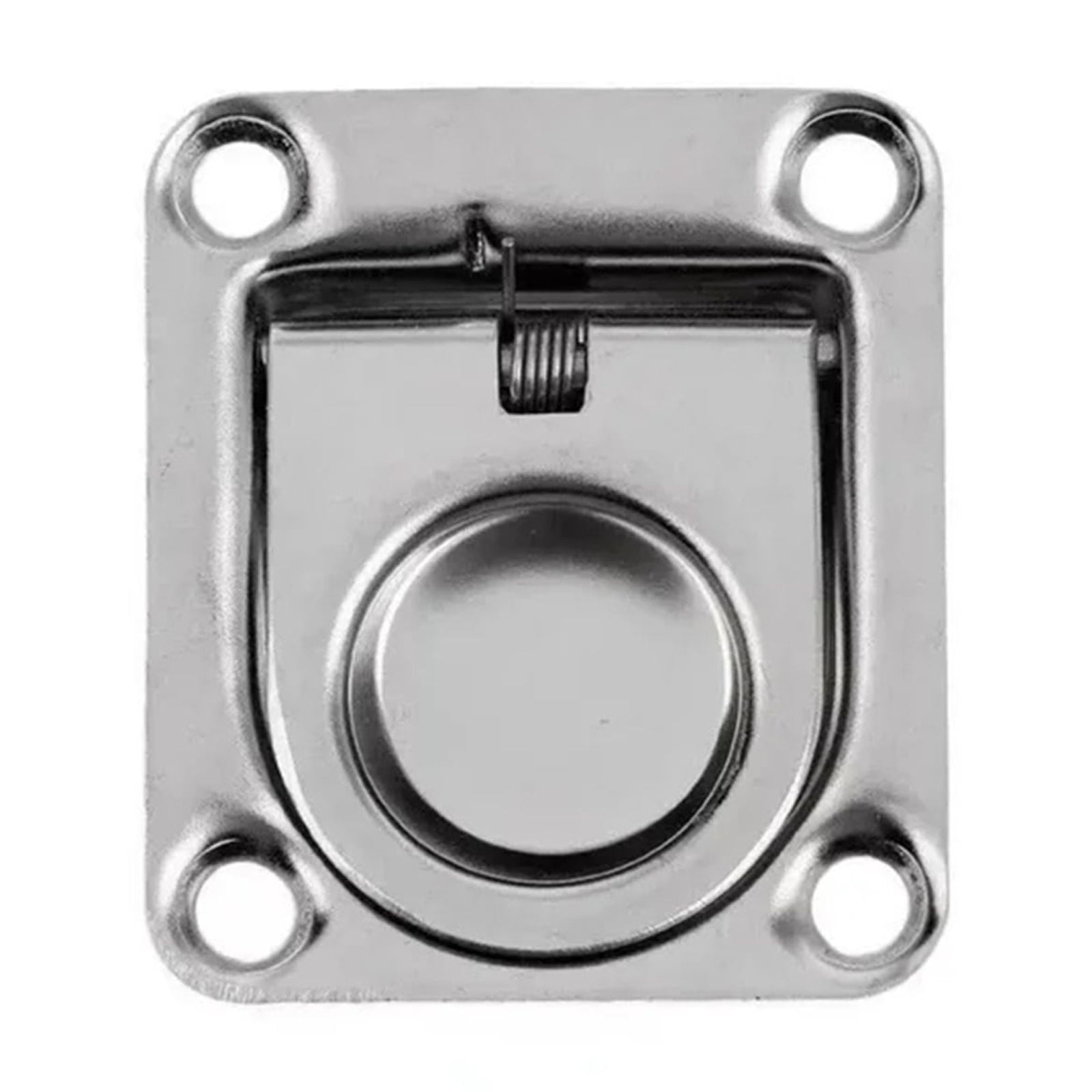44*38mm Boat Recessed Hatch Spring Loaded Pull Handle Marine Locker ...