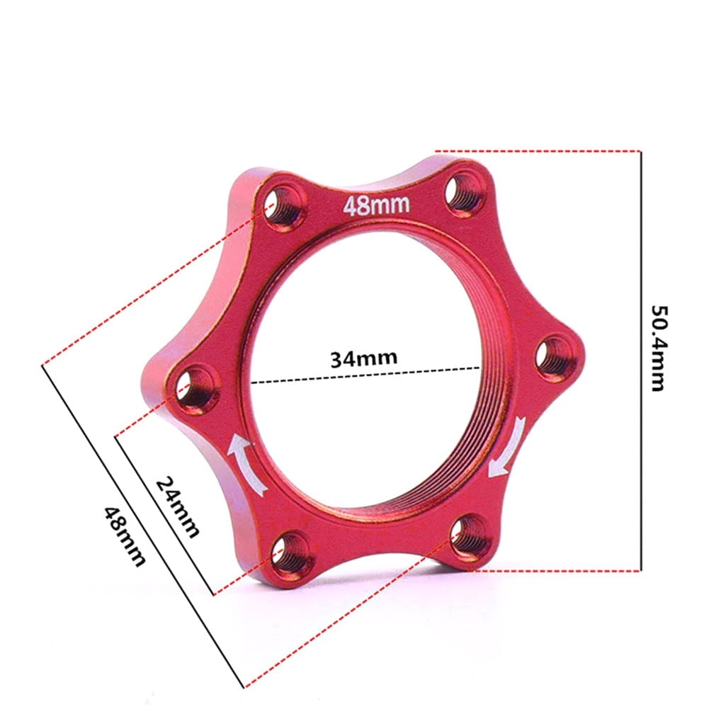 44/48mm Disc Brake Flange Adapter Bicycle 6 Bolts Hole Mountain Bike ...
