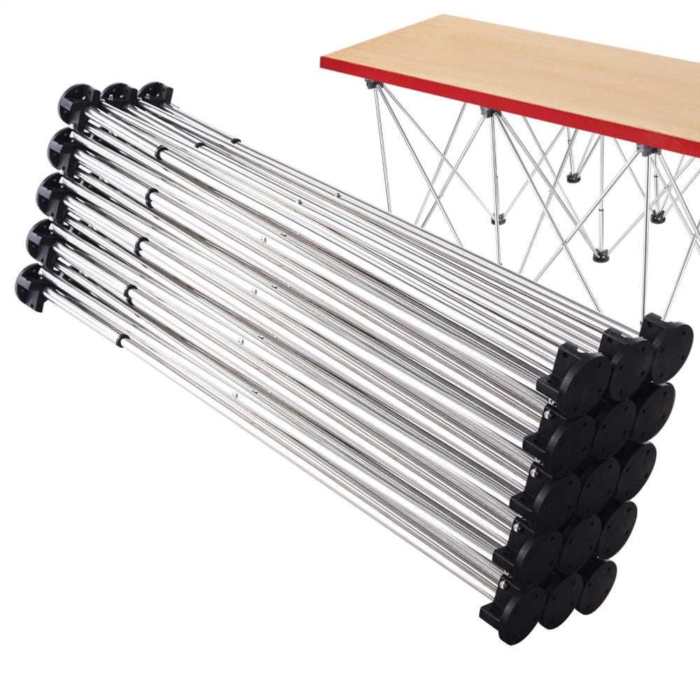 44.5" H Folding Work Table, 7.2x2.4ft Portable 15-Leg Centipede Work ...