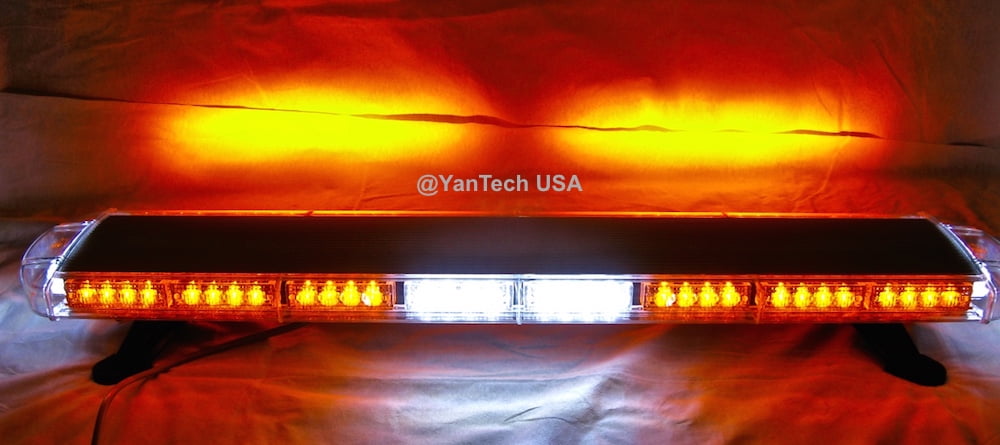 44" Amber LED Emergency Light Bar Flashing Tow/Plow Truck Wrecker w ...