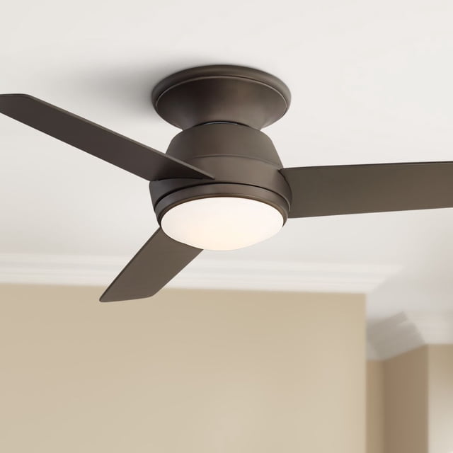 Casa Vieja 44" Marbella Breeze Flush Mount Ceiling Fan with Dimmable ...