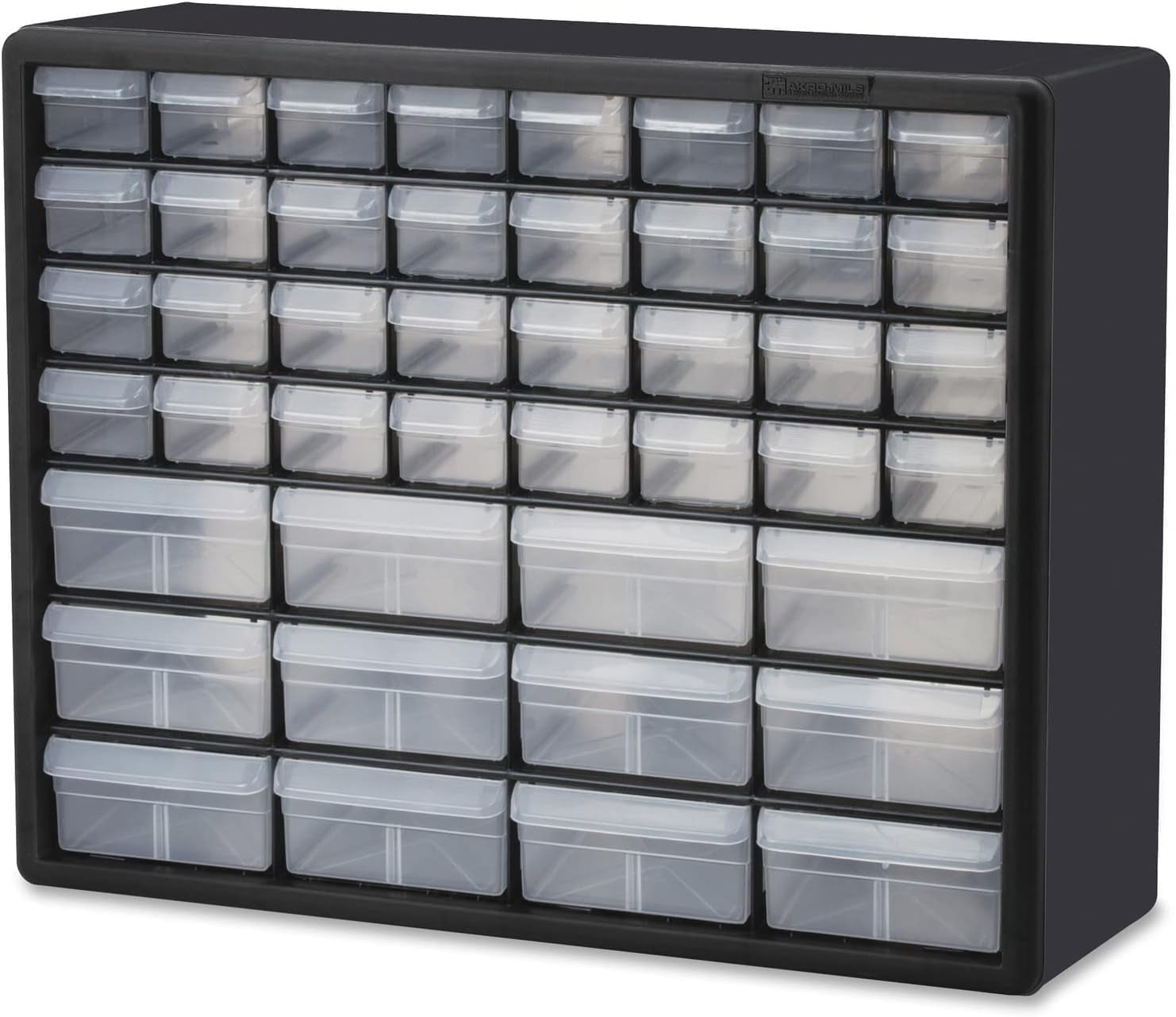 44-Drawer Plastic Storage Cabinet – Garage Organization, Bead/Brick ...