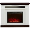 44" Electric Fireplace with Mantel, Fireplace TV Stand for TVs with ...